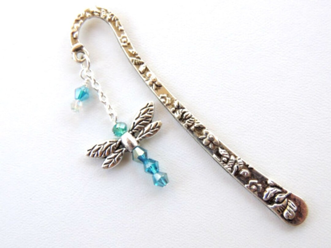 Dragonfly Bookmark, Metal Bookmark, Beaded Bookmark, Books and Zines ...