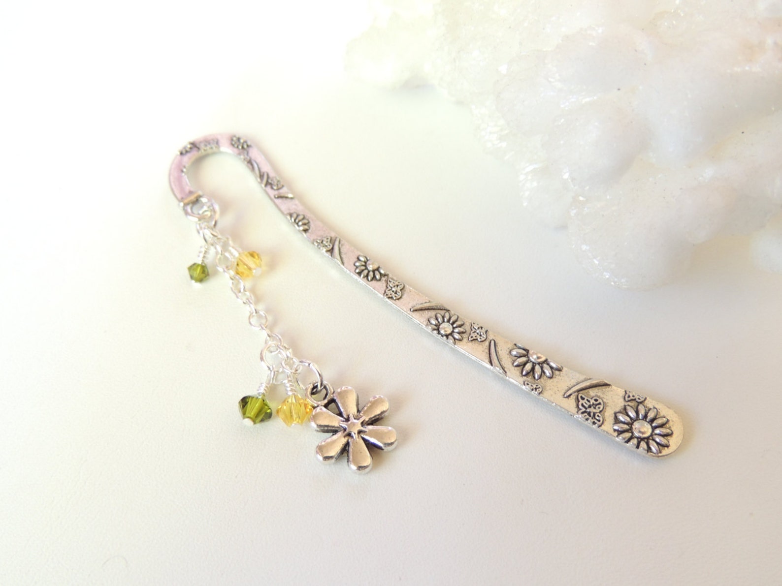 Flower Bookmark, Handmade Bookmarks, Metal Bookmark, Page Saver ...