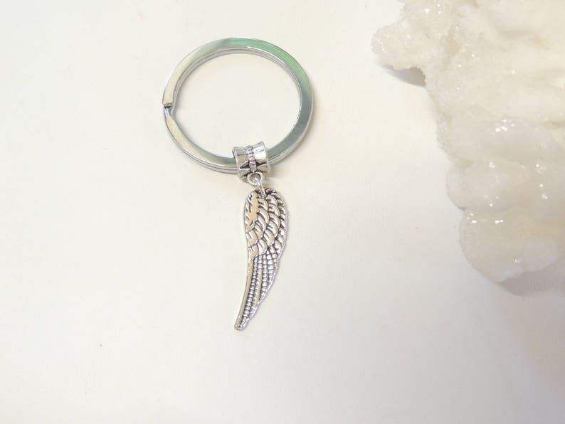 Angel Wing Keychain Angel Wing Key Chain Key Ring Guardian - Etsy