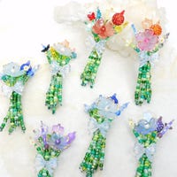 Miniature Beaded Flower Bouquets - Etsy