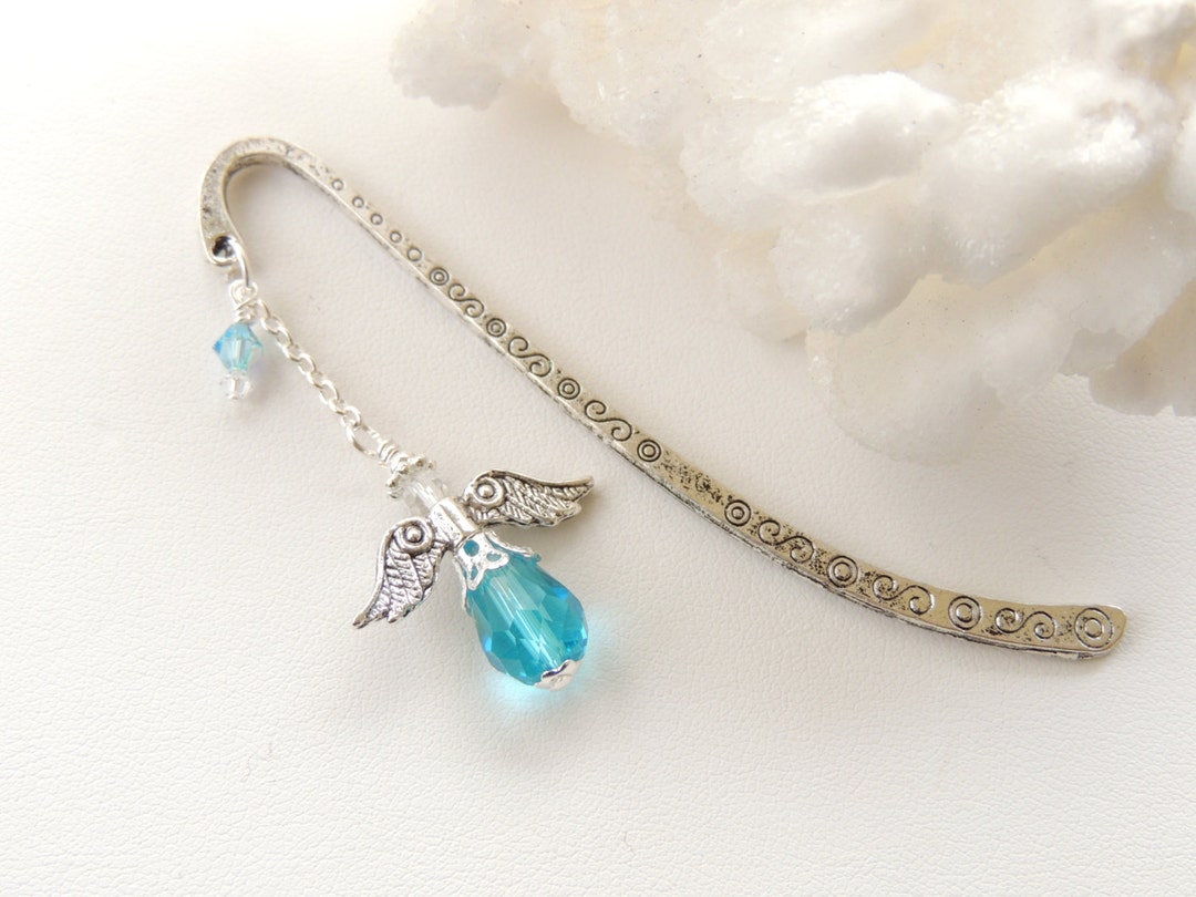 Angel Bookmark, Aqua Blue Guardian Angel Bookmark, Books Ans Zines ...