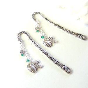 Bumble Bee Bookmark, Tibetan Silver Bookmarks, Flower Bookmarks, Metal ...