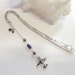 Airplane Bookmark, Aviation Bookmark, Beaded Bookmark, Metal Bookmark ...