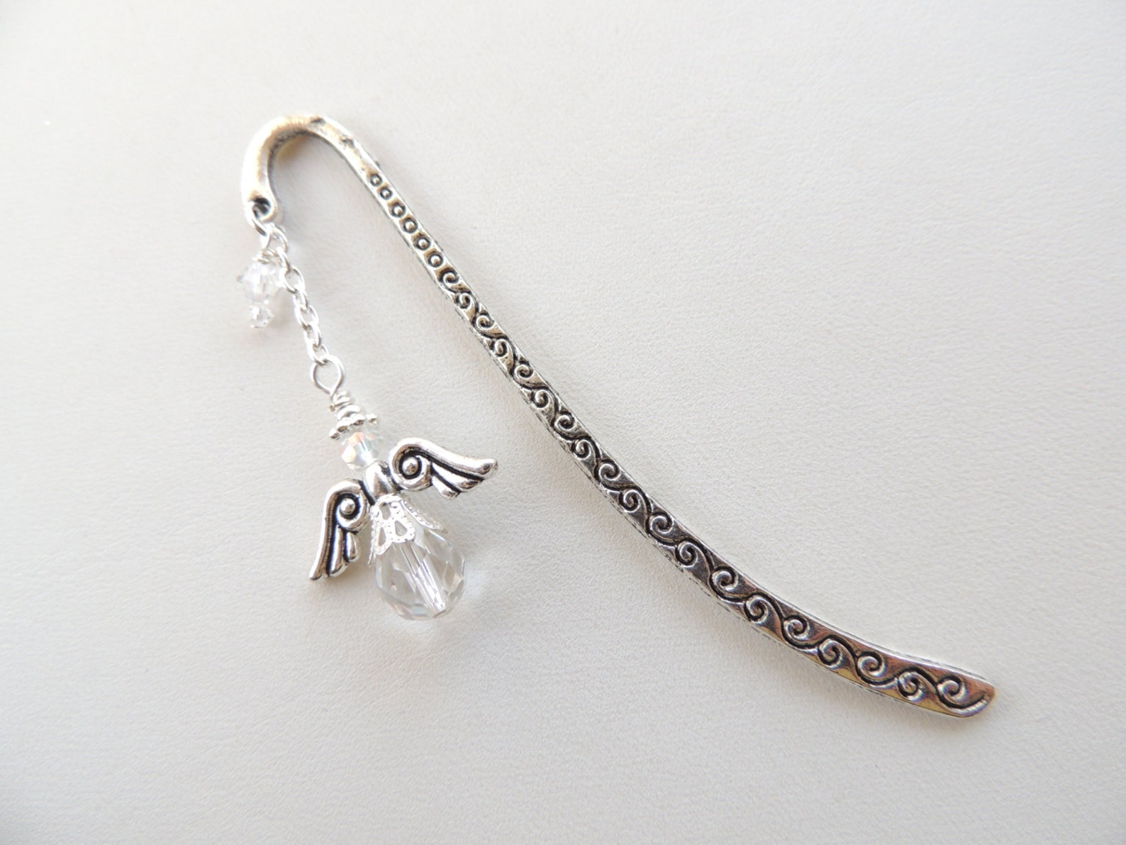 Angel Bookmark Guardian Angel Bookmark Crystal Angel Books - Etsy