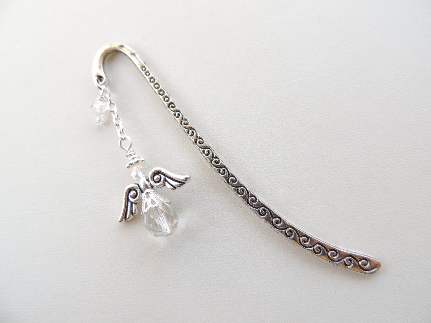 Angel Bookmark Guardian Angel Bookmark Crystal Angel Books - Etsy