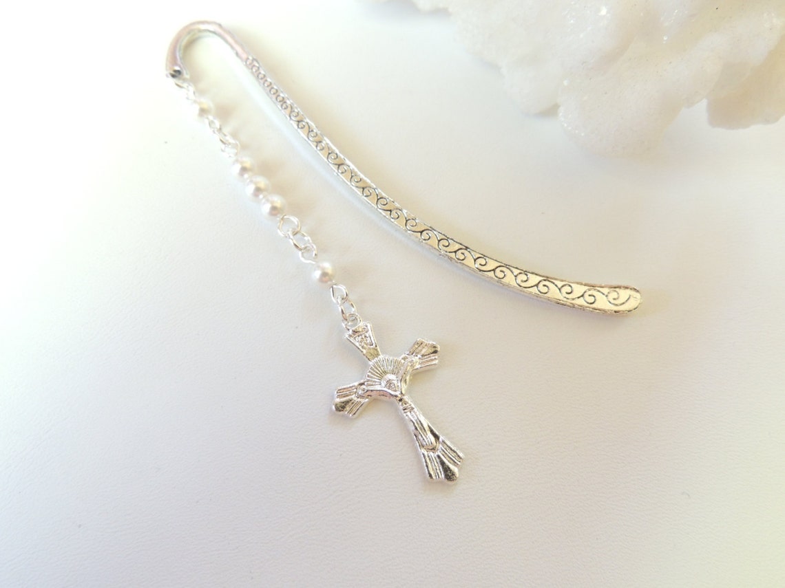 Rosary Cross Bookmark You Choose Color Religious Bookmark - Etsy