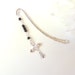 Rosary Cross Bookmark You Choose Color, Religious Bookmark, Metal ...