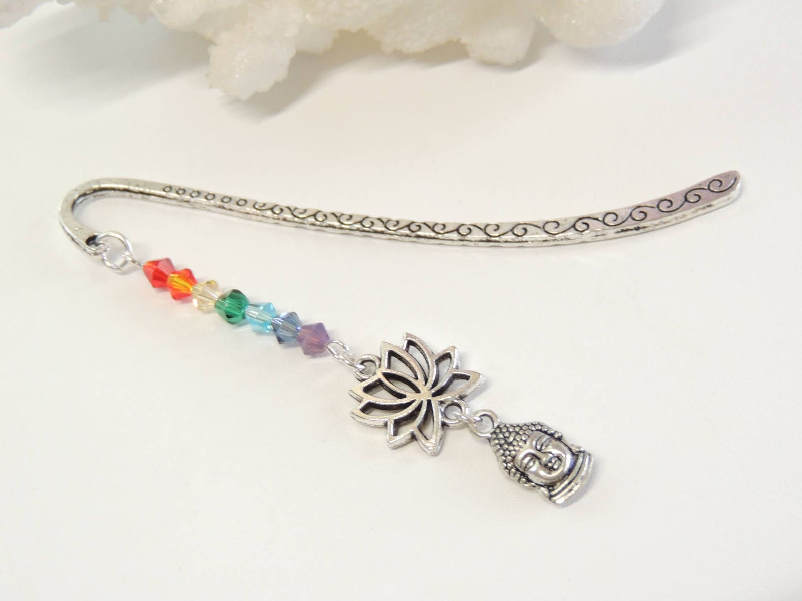 Chakra Lotus Flower Buddha Bookmark Yoga Bookmark Zen - Etsy