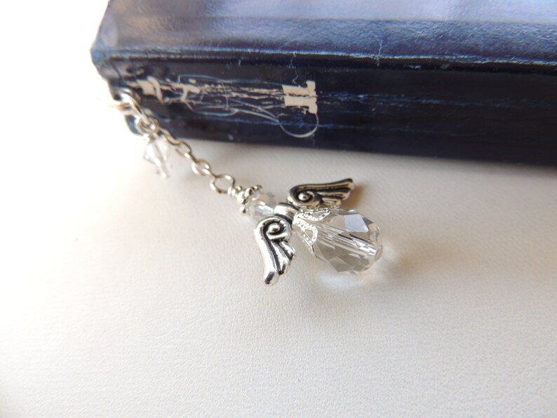 Angel Bookmark Guardian Angel Bookmark Crystal Angel Books - Etsy