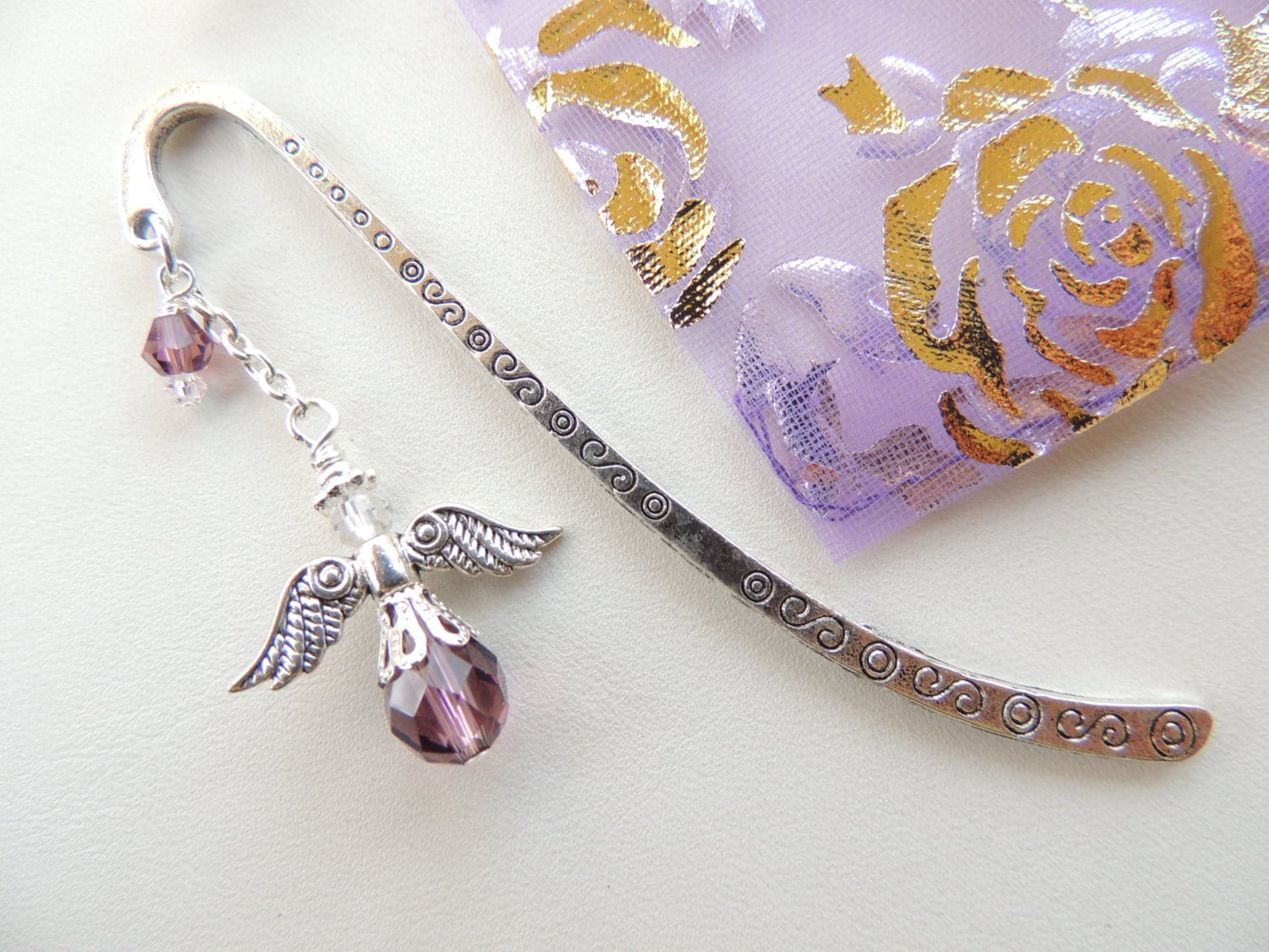 Angel Bookmark, Purple Guardian Angel Bookmark, Books Ans Zines ...