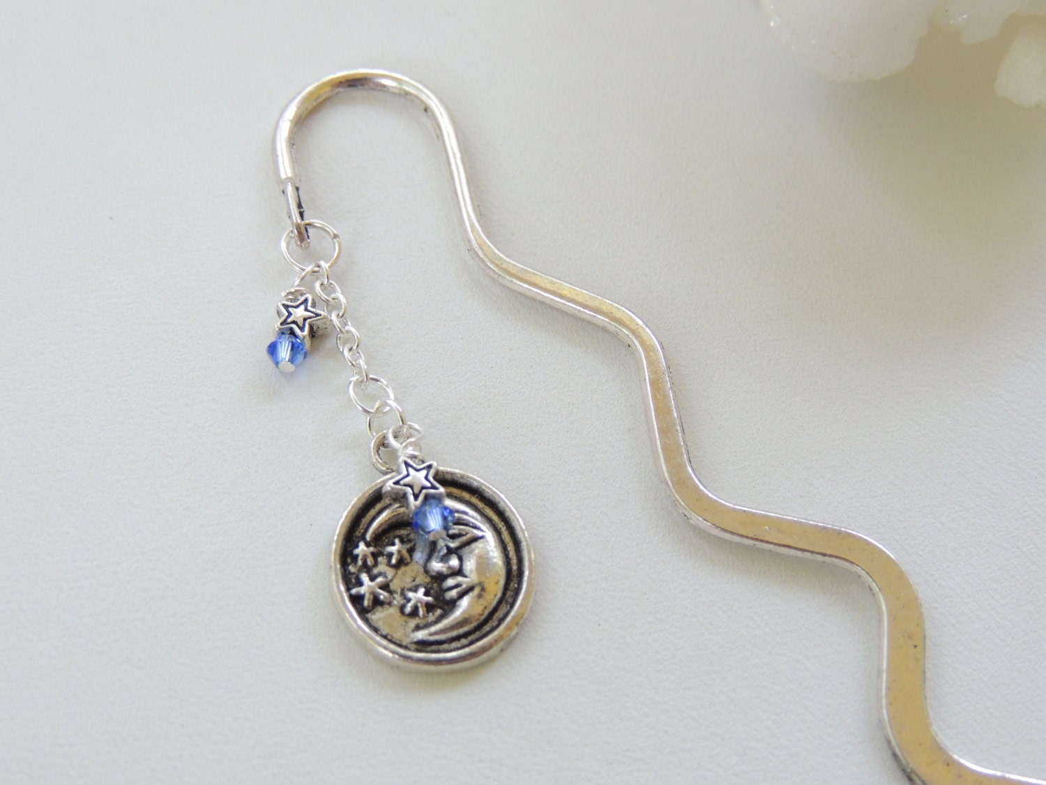 Celestial Bookmark Moon Bookmark Celestial Charms Metal - Etsy