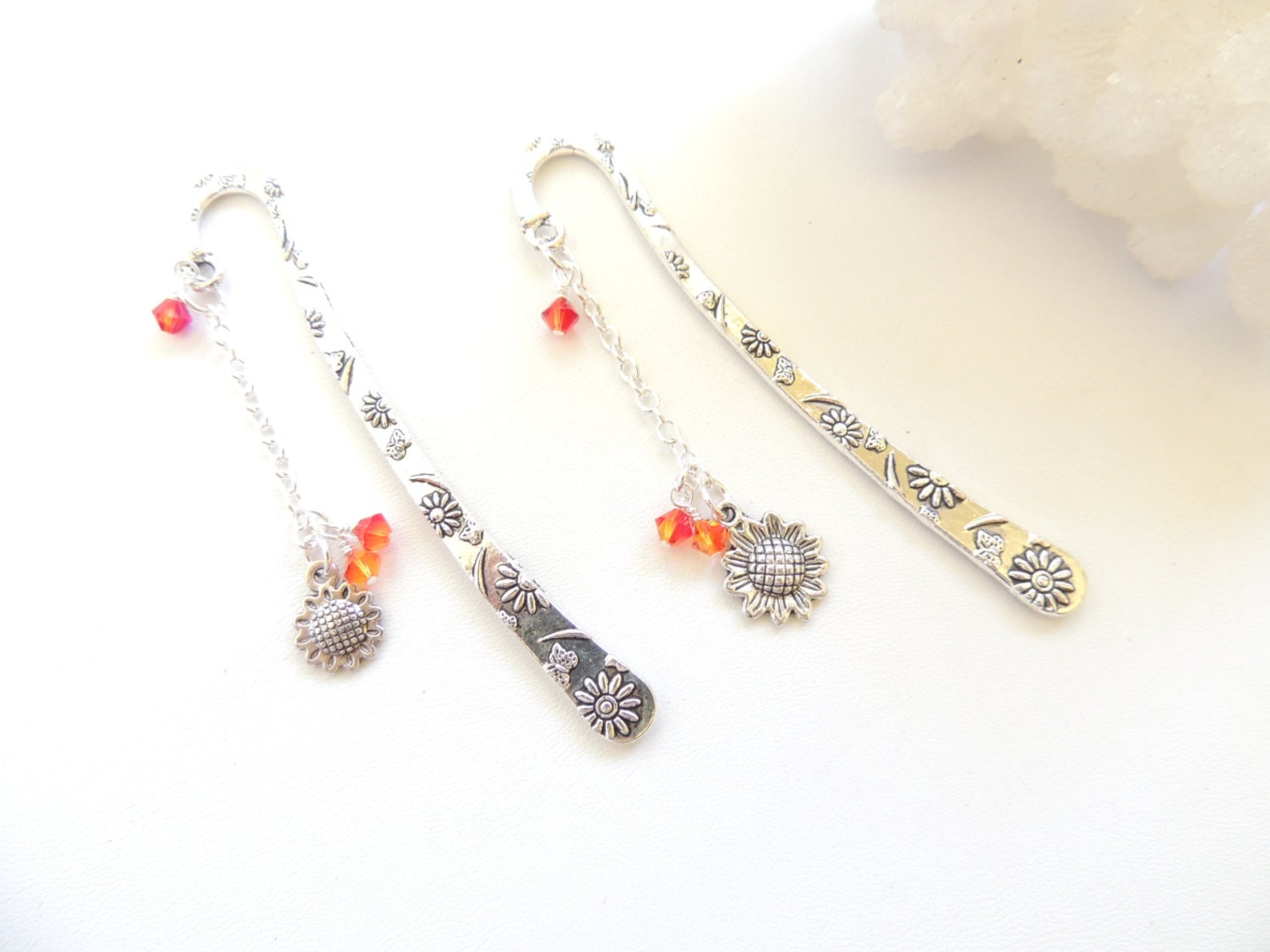Sunflower Bookmark, Flower Bookmark, Metal Bookmark, Flower Bookmark ...