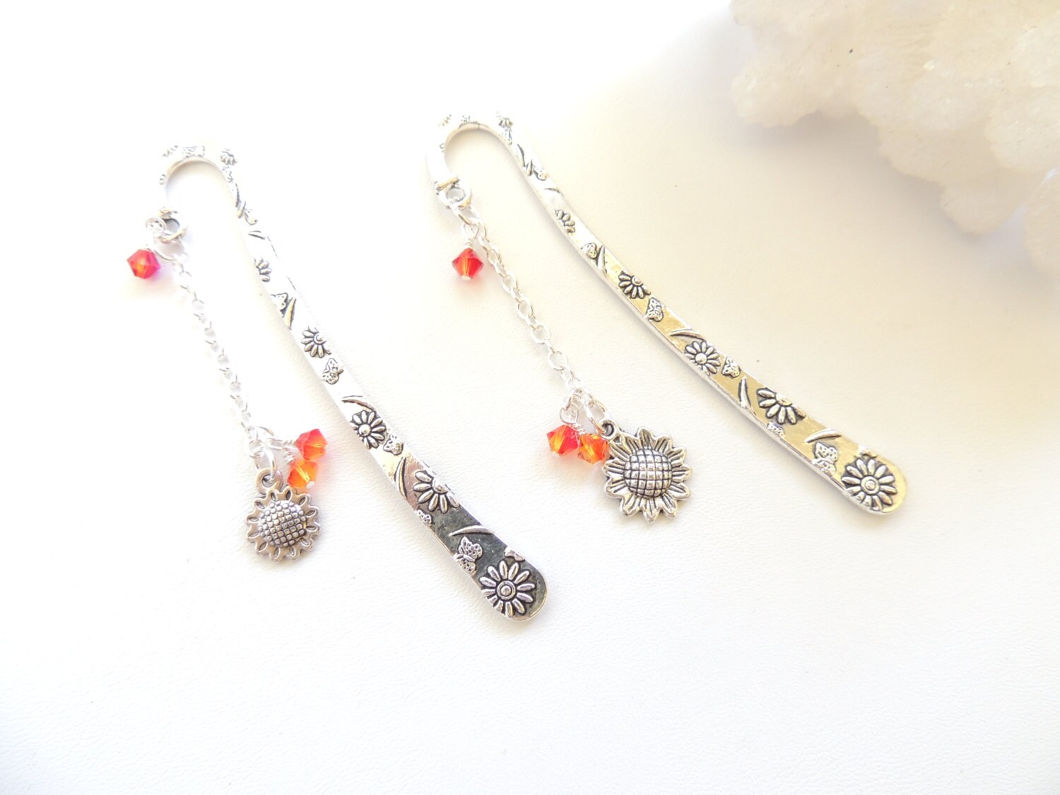 Sunflower Bookmark Flower Bookmark Metal Bookmark Flower - Etsy