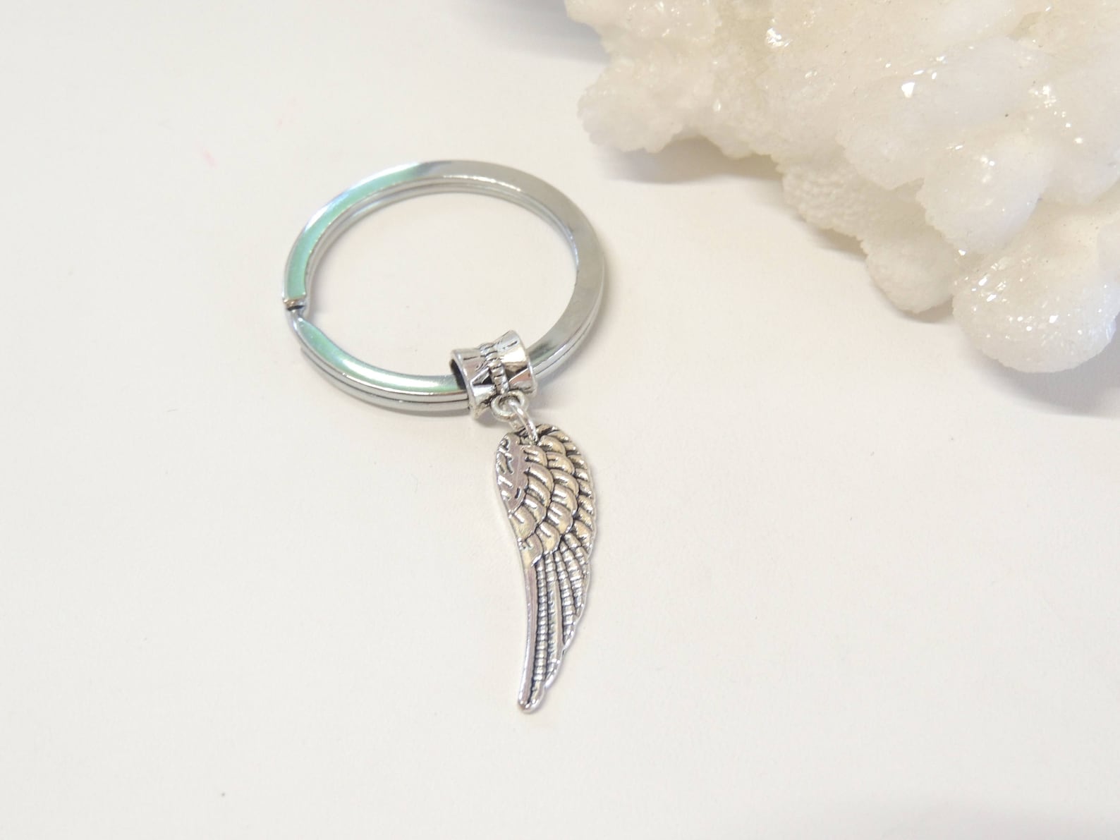Angel Wing Keychain Angel Wing Key Chain Key Ring Guardian | Etsy