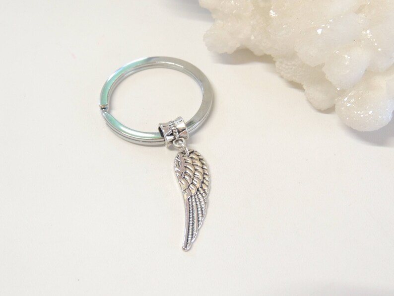 Angel Wing Keychain Angel Wing Key Chain Key Ring Guardian - Etsy