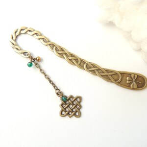 Celtic Bookmark, Celtic Knot Bookmark, Antiqued Bronze Bookmark, Metal ...