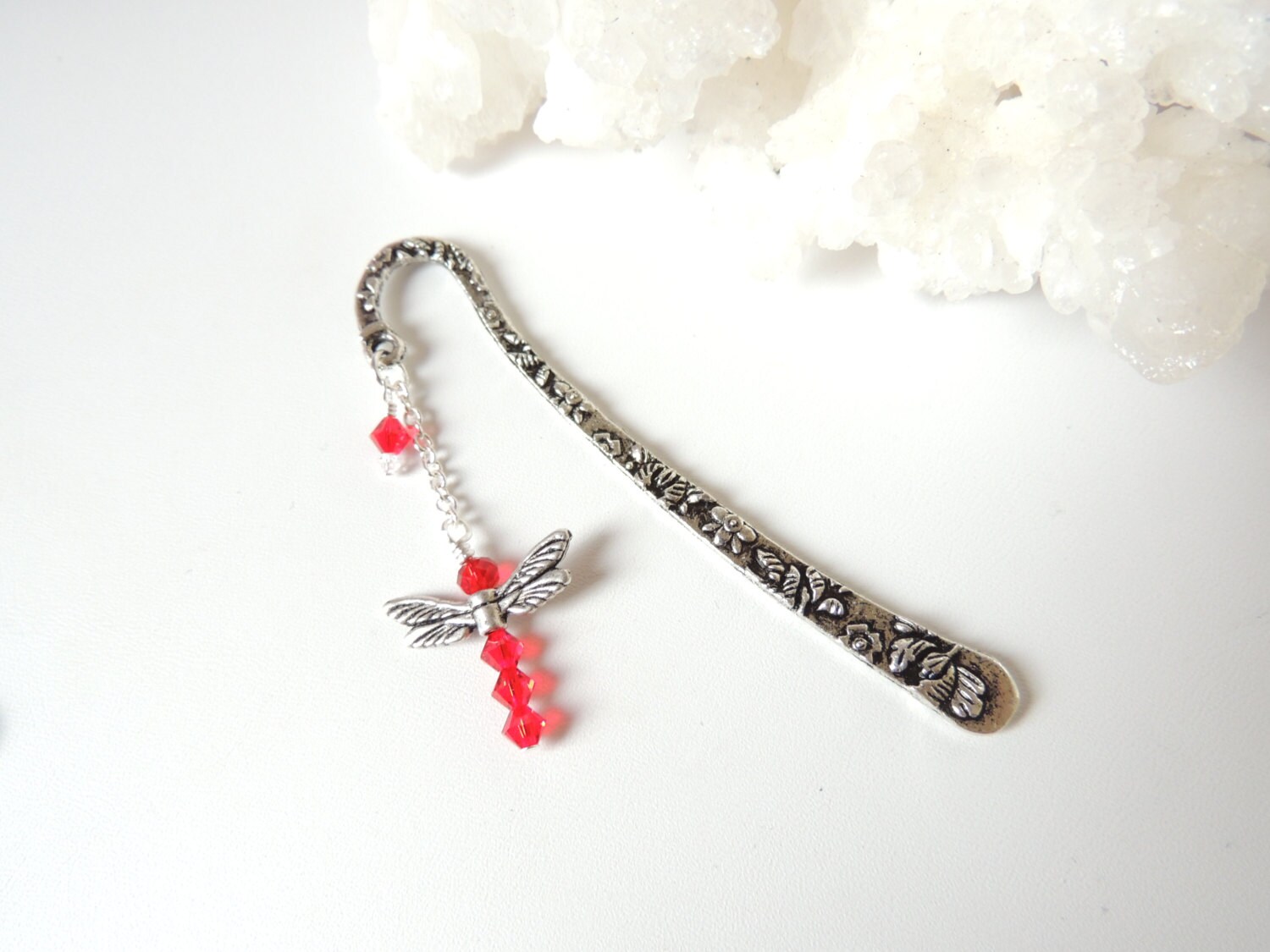Red Dragonfly Bookmarks Dragonfly Bookmark Metal Bookmark - Etsy