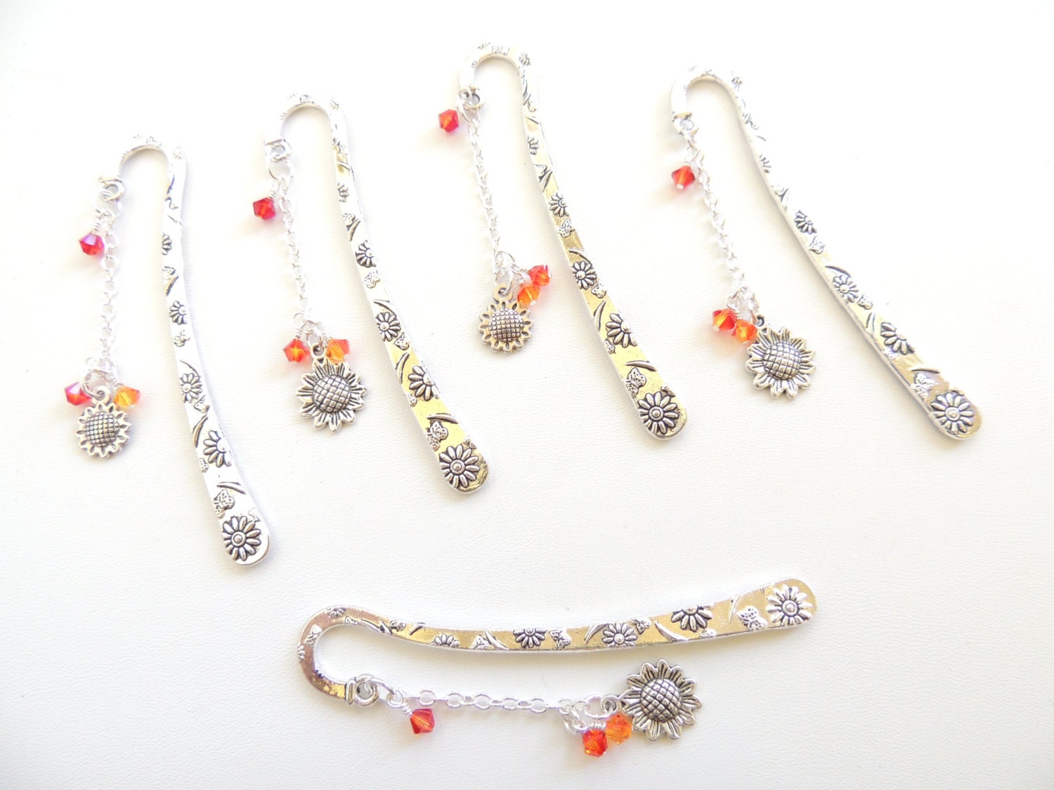 Sunflower Bookmark, Flower Bookmark, Metal Bookmark, Flower Bookmark ...