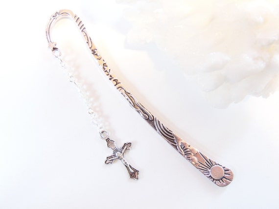 Rosary Cross Bookmark Religious Bookmark Beaded Bookmark - Etsy