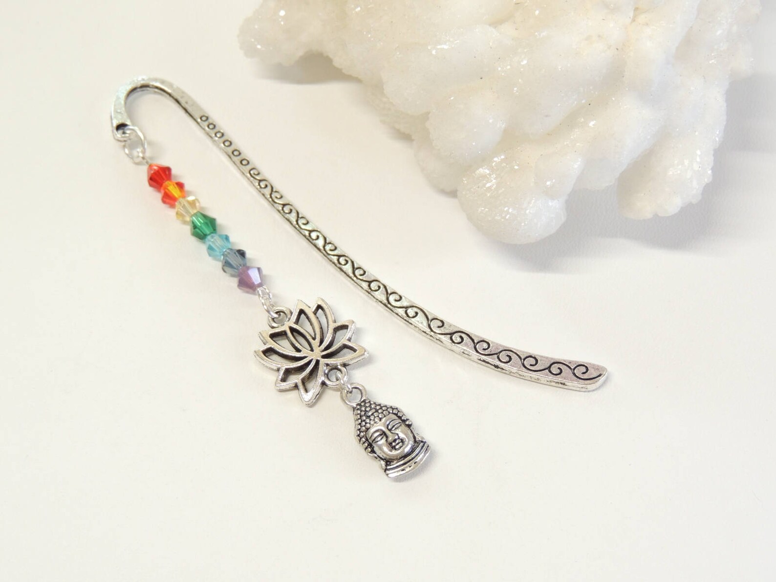 Chakra Lotus Flower Buddha Bookmark Yoga Bookmark Zen - Etsy