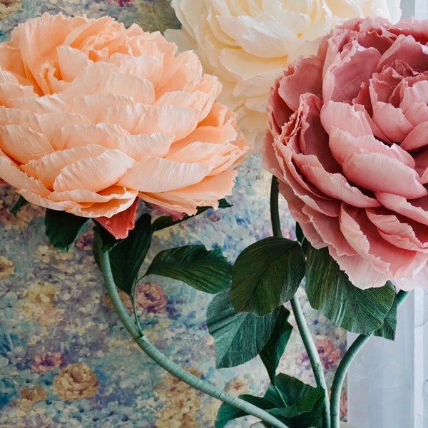 Paper Peonies - Etsy