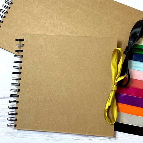 Blank A4/A5 Vintage Kraft Scrapbook Photo Album Guest Book - Etsy