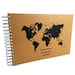 Personalised A5/A4/A3 World Map Scrapbook Travel Journal, Photo Album ...