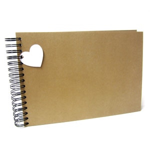 Blank A4/A5 Vintage Kraft Scrapbook, Photo Album, Guest Book, Display ...