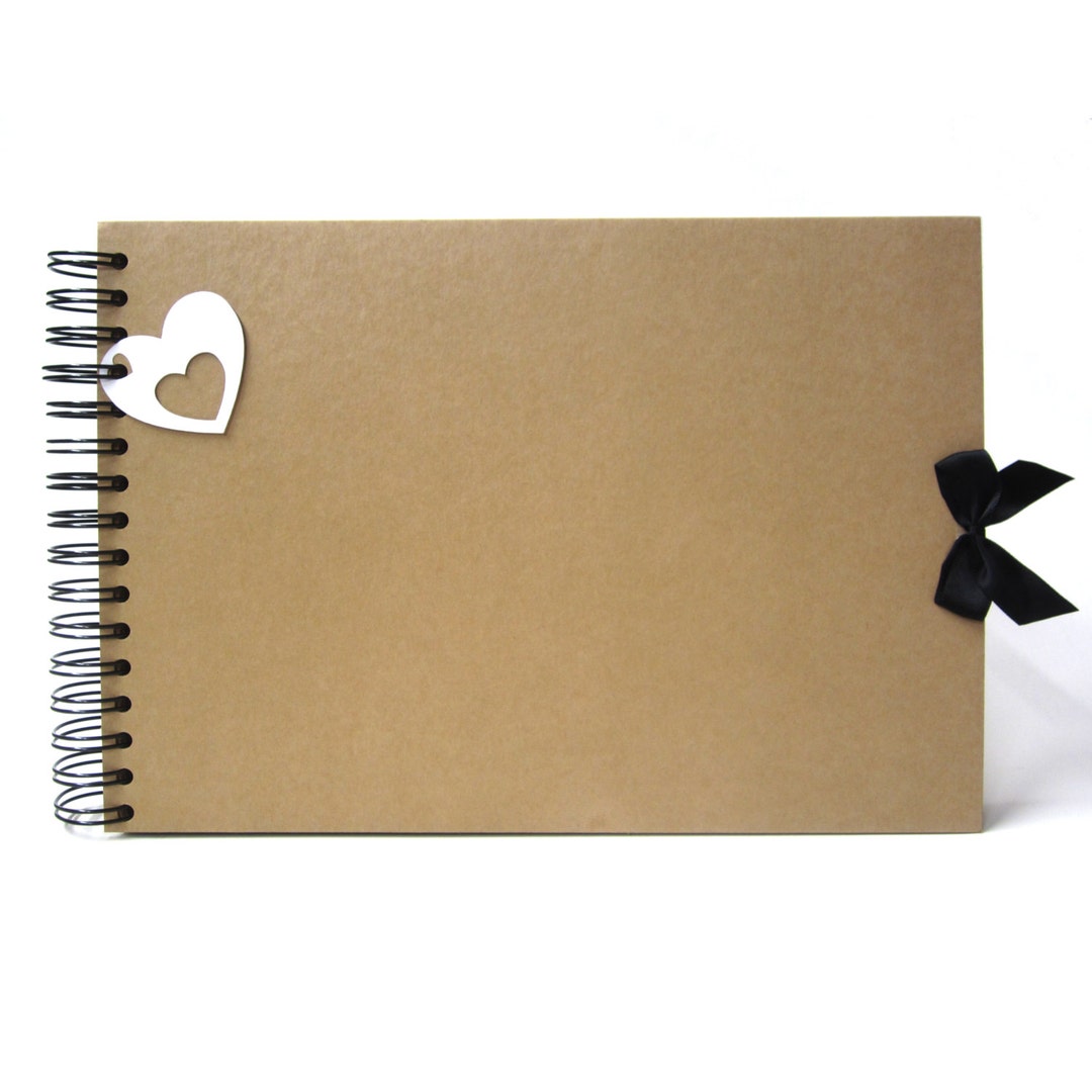 Scrapbook, A5 A4, Blank Bow Heart, Card Pages, Photo Album, Keepsake ...