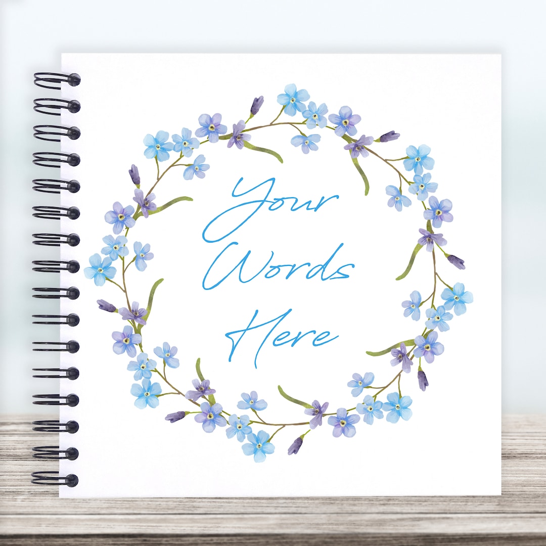 Personalised Forget Me Not A3/a4/a5/square Scrapbook, Photo Album ...