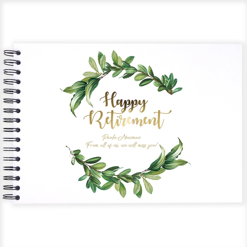 Personalised Happy Retirement A5/a4/a3/square Scrapbook, Photo Album ...