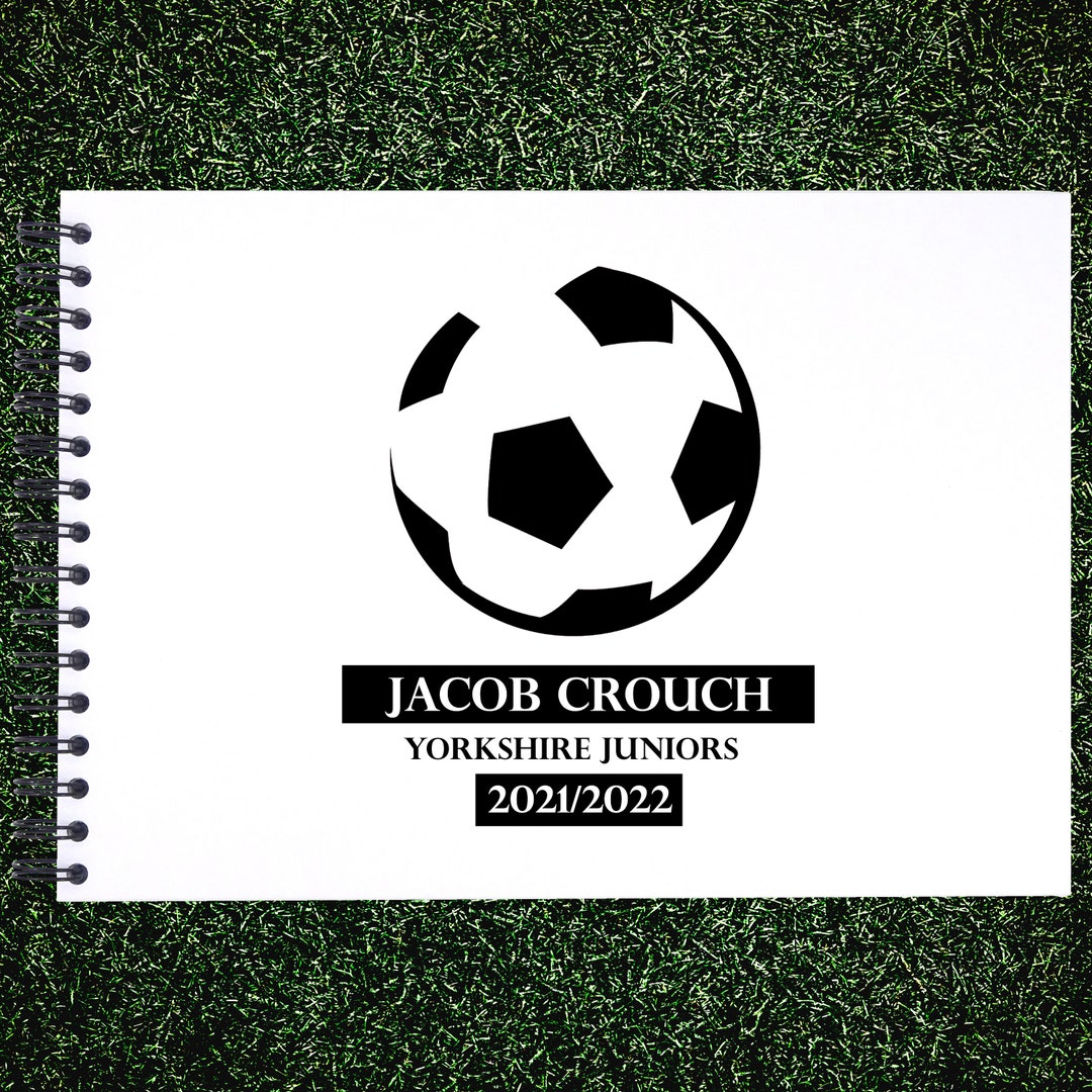 Personalised Football A3/A4/A5 Scrapbook Photo Album, Children Memories ...