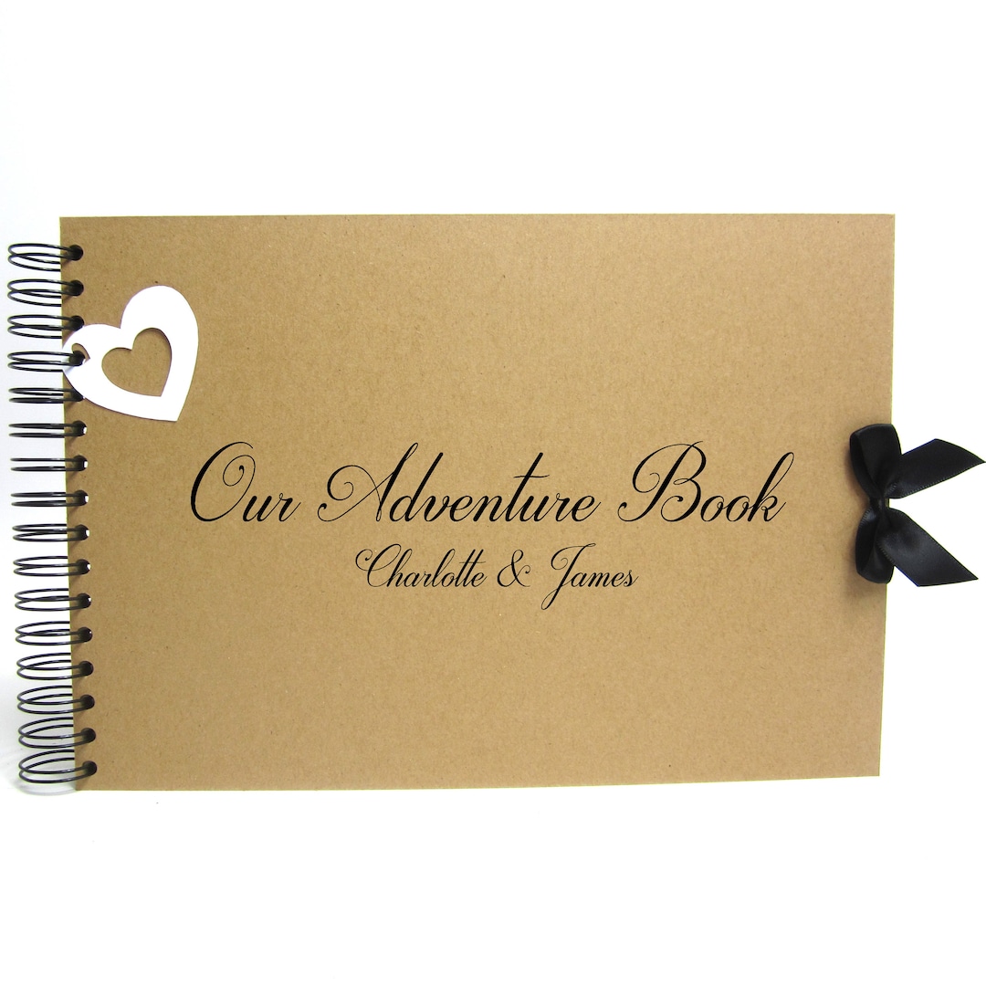Personalised Kraft Scrapbook A5 A4 Our Adventure Book, Photo Album ...