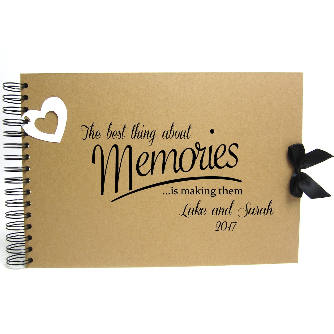 Personalised Kraft Scrapbook A5 A4 Best Memories, Photo Album, Keepsake ...
