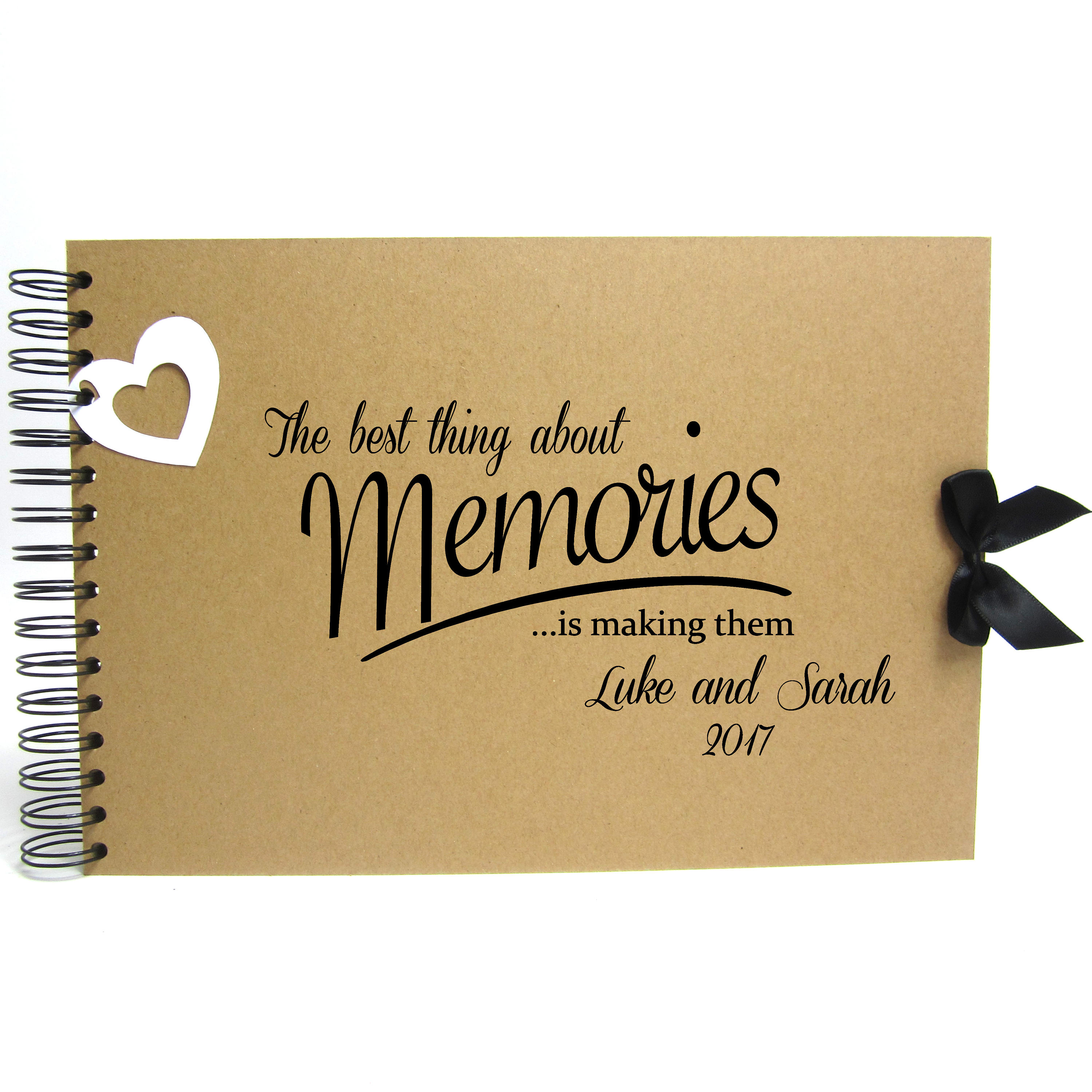 Personalised Kraft Scrapbook A5 A4 Best Memories, Photo Album, Keepsake ...