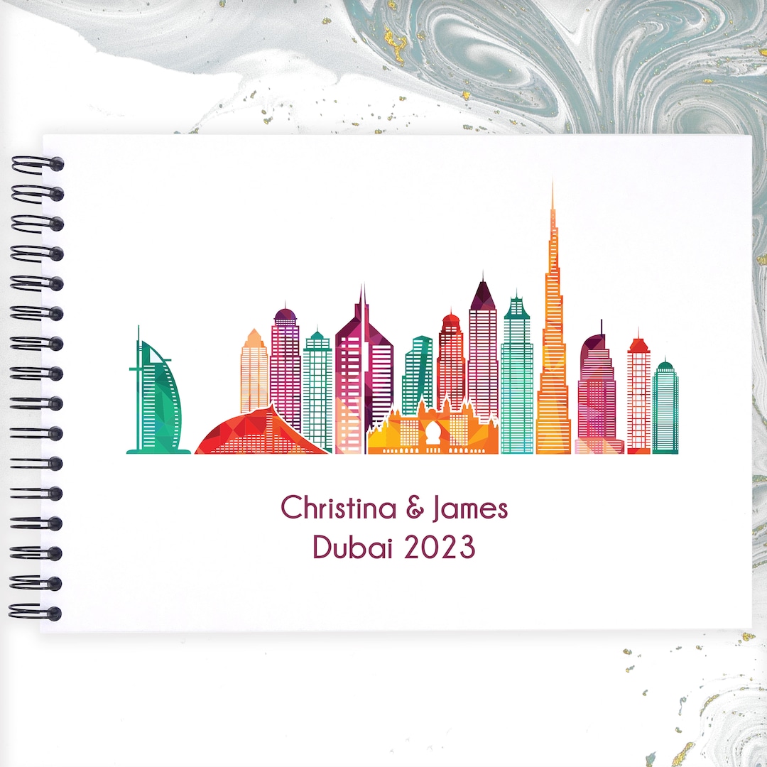 Personalised DUBAI A3/a4/a5/square Travel Holiday Scrapbook, Memory ...
