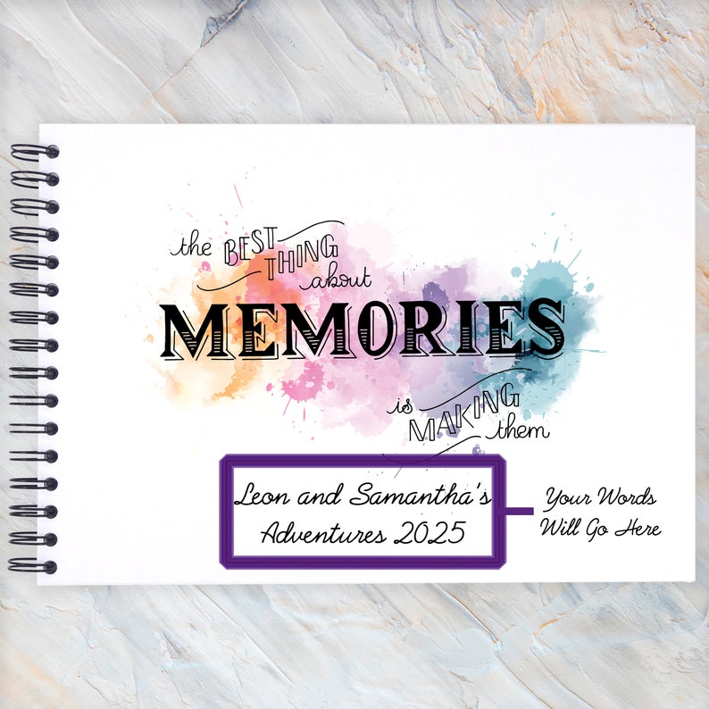 Personalised Splash Best Memories Scrapbook A5 A4 A3 , Photo Album ...