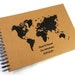 Personalised A5/A4/A3 World Map Scrapbook Travel Journal, Photo Album ...