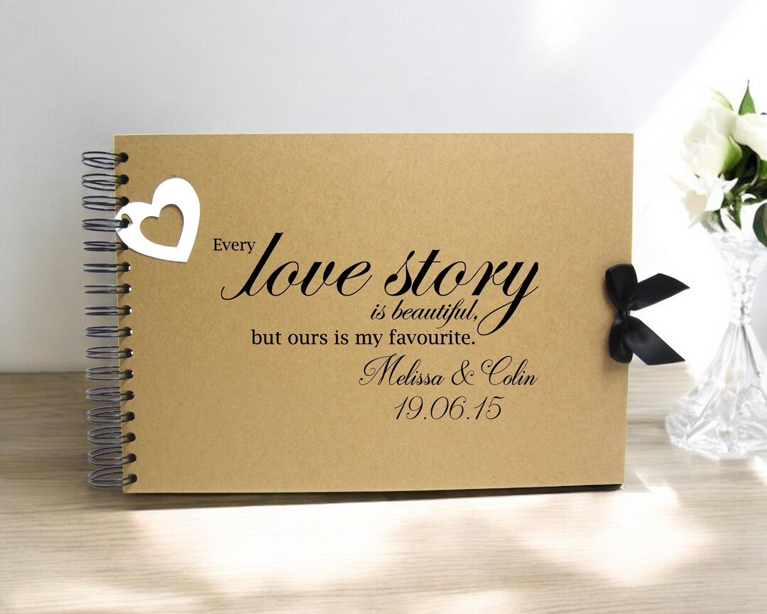 Personalised Kraft Scrapbook A5 A4 Love Story, Photo Album, Keepsake - Etsy