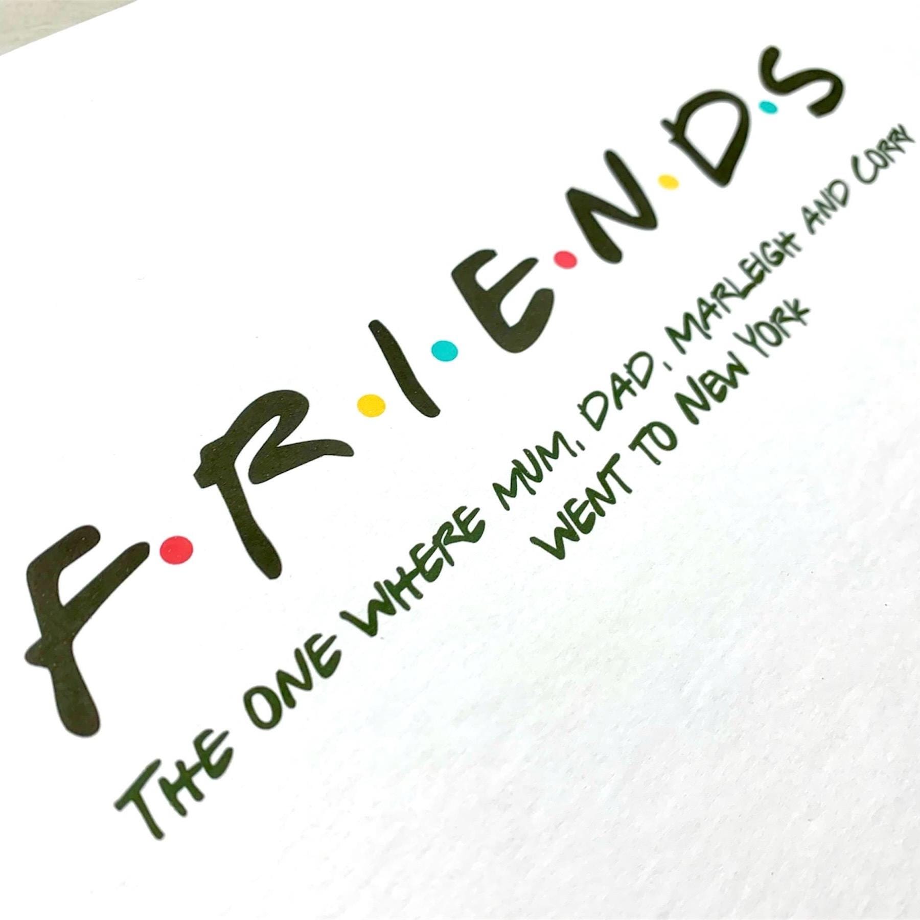 Personalised FRIENDS A3/A4/A5 Scrapbook, Photo Album, Guest Book ...