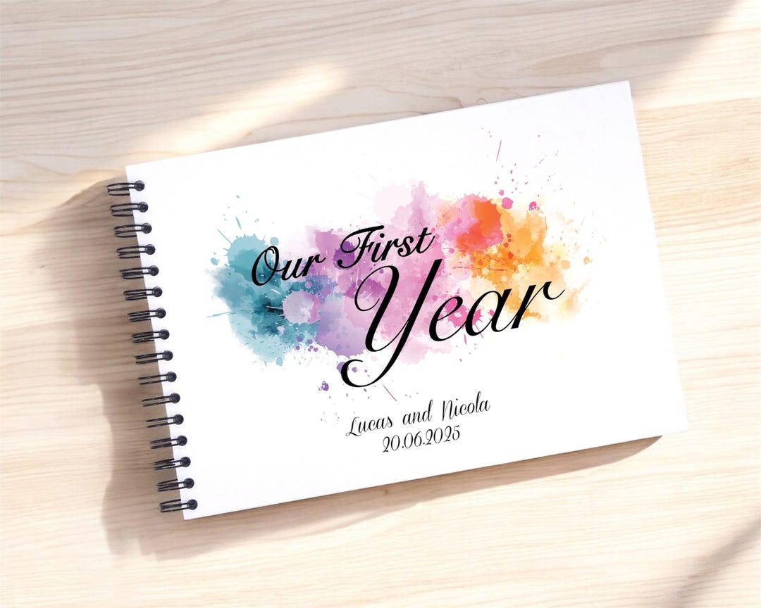 Personalised Splash Scrapbook A5 A4 A3 Our First Year, Photo Album ...