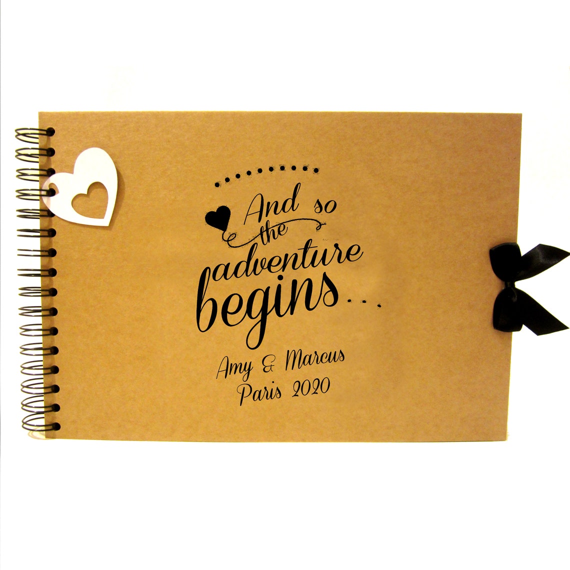 Personalised Kraft Scrapbook A5 A4 so Adventure Begins Photo - Etsy
