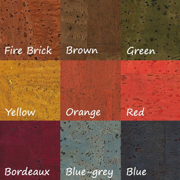 Cork Fabric Colors - Etsy
