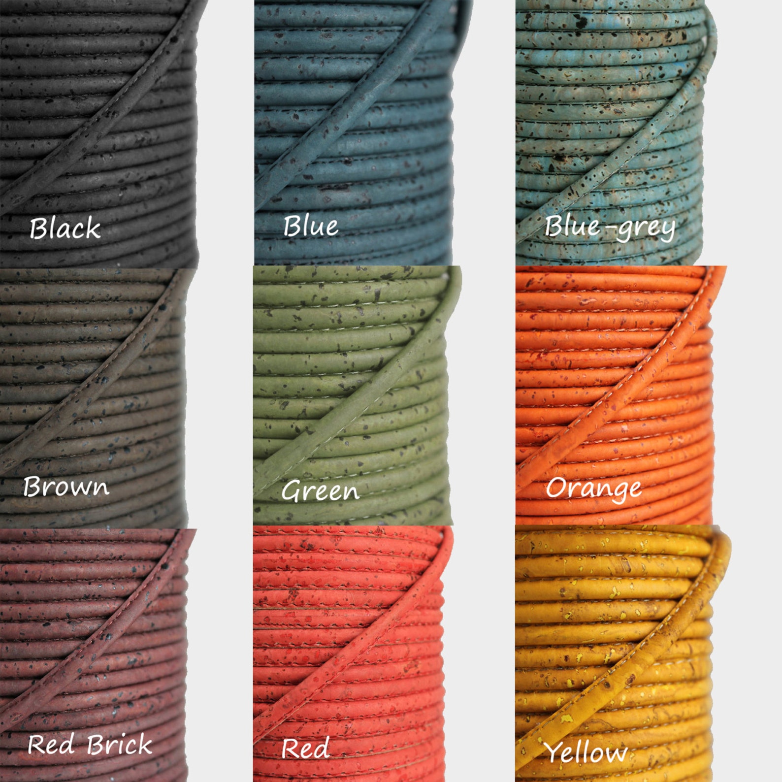 Cork String 4mm Couleurs - Etsy France