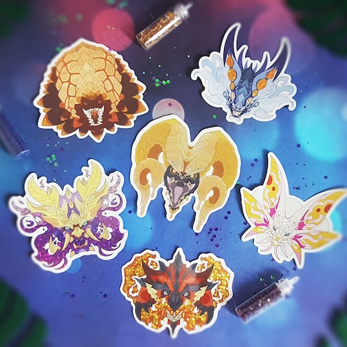 Monster Hunter World Vinyl Stickers - Etsy