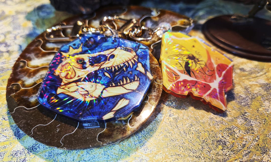 Fancy Fossils - Keychains - Etsy