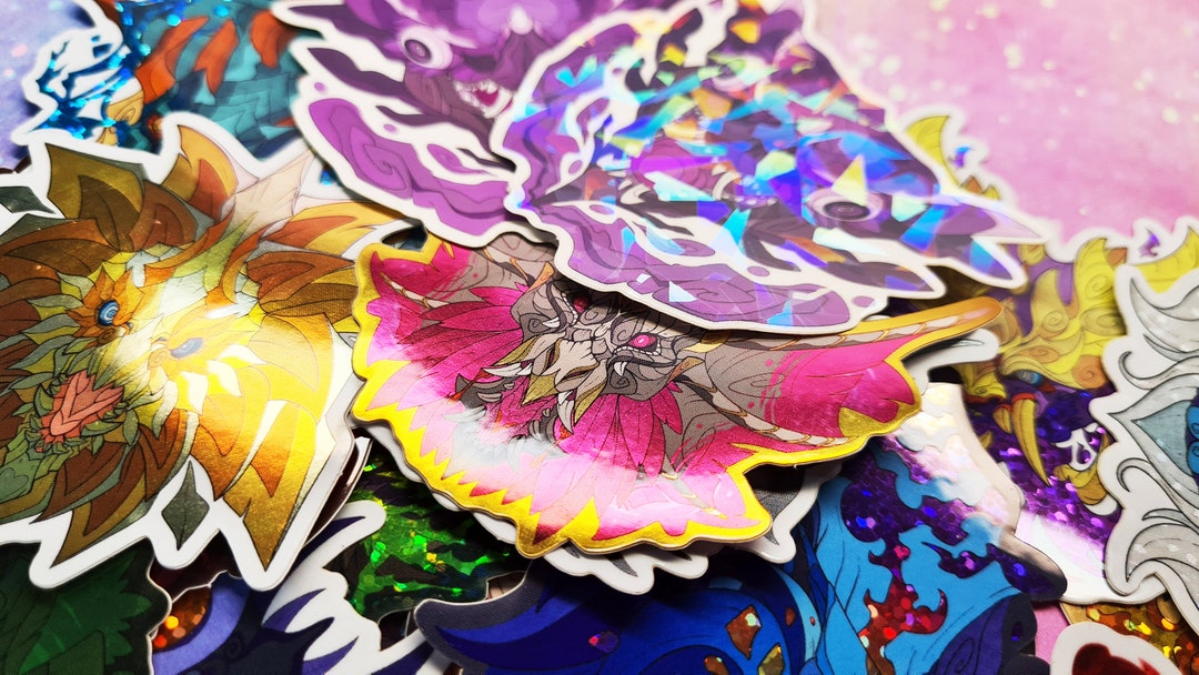 Glitter Hunter Stickers - All the Stickers - Etsy