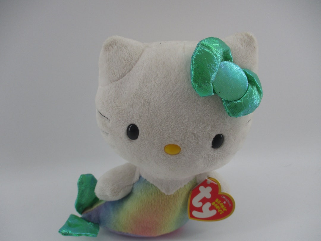 Ty Beanie Hello Kitty Mermaid Plush - Rainbow Cat Fish (retired) - Etsy