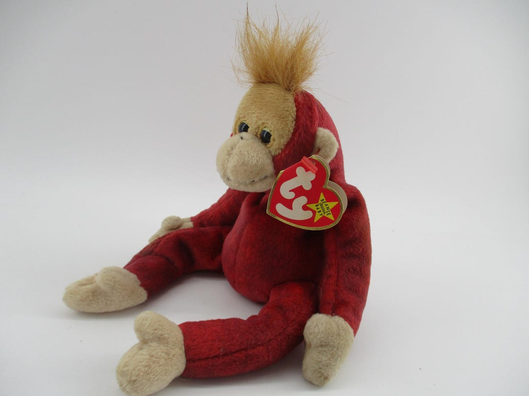 6" Ty Beanie "schweetheart" Monkey, Retired, Mint. - Etsy