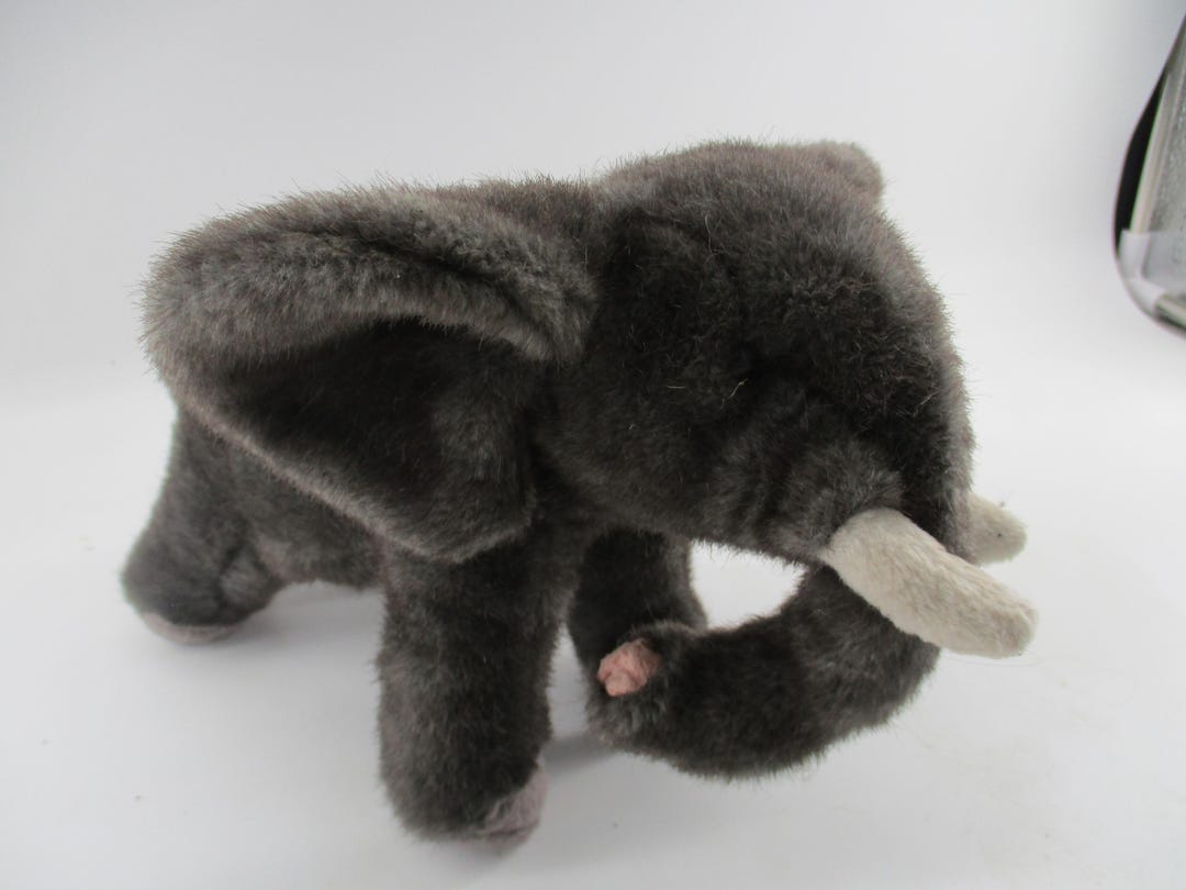7"x11" E&J Classic Ltd. Gray Elephant Stuffed Animal Plush. - Etsy
